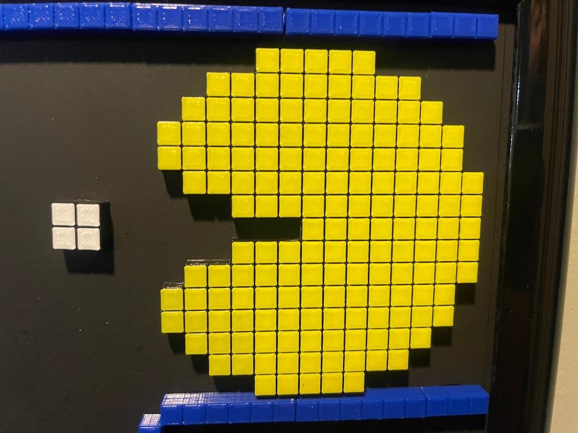 Pac Man Pixel Art | Etsy