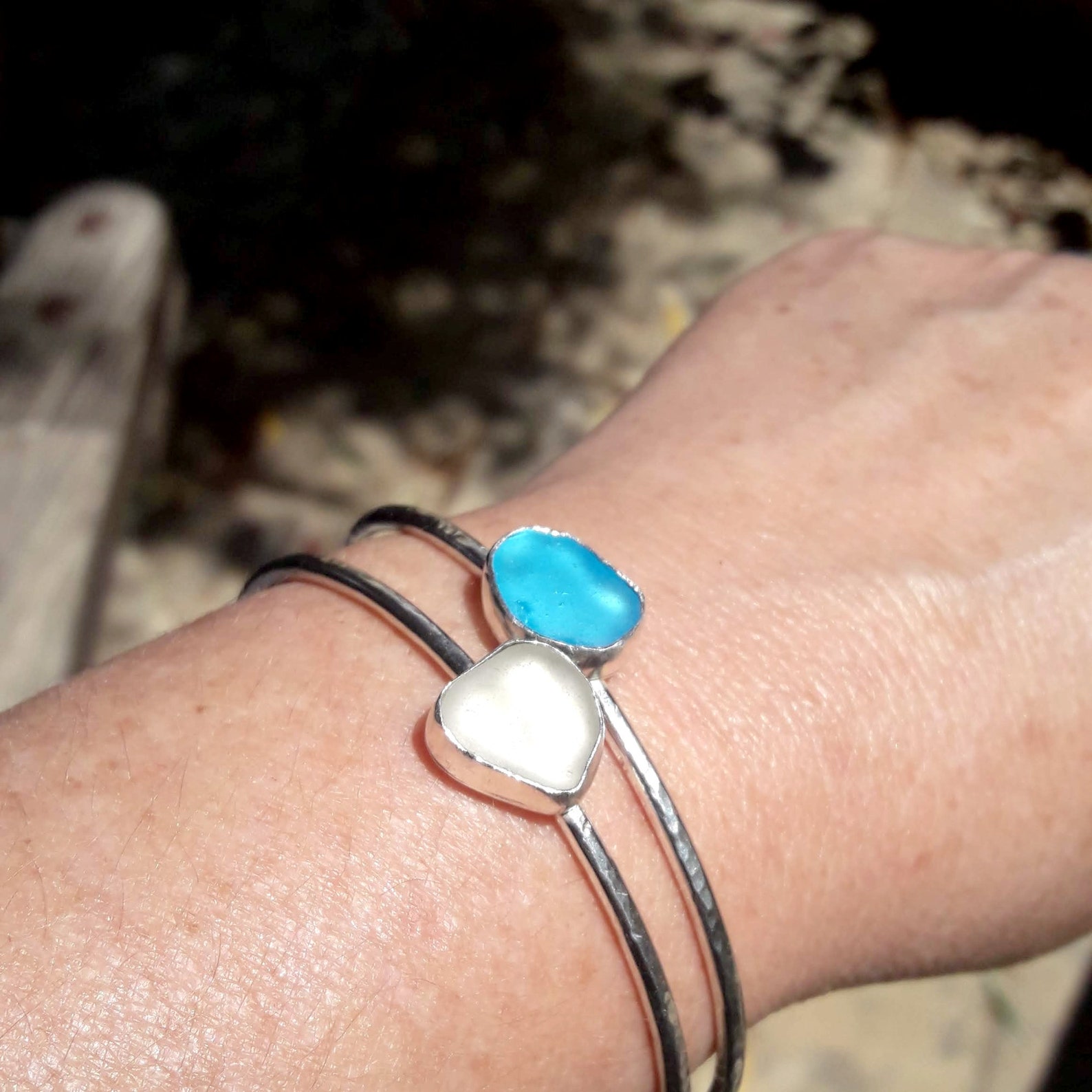 Sea Glass Bracelet Genuine Sea Glass Jewelry Sea Glass | Etsy