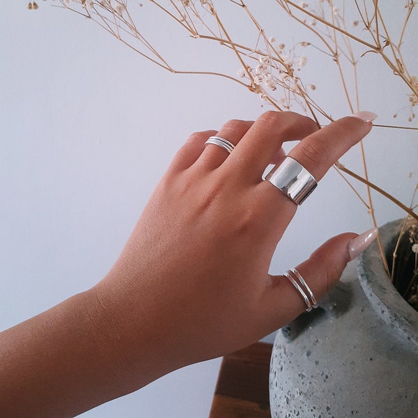 Silver Ring Set - Etsy