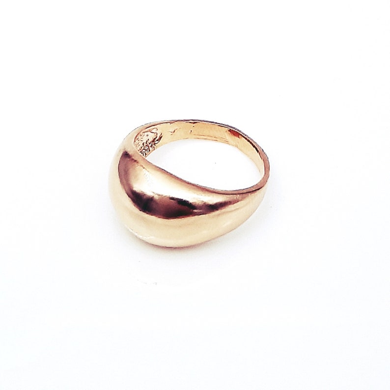 Dome Ring 925 Sterling Silver Dome Ring Gold Dome Ring - Etsy