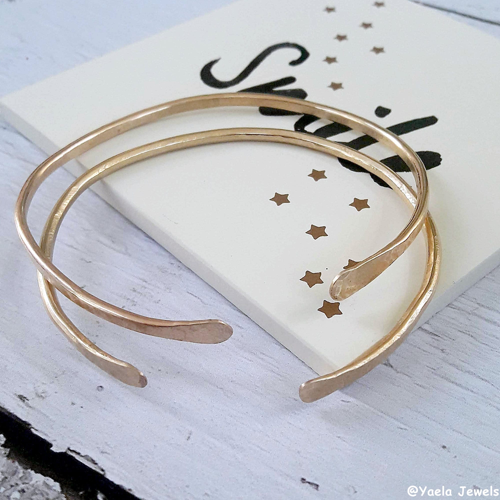 14K Goldfilled Cuff Bracelet Wire Gold-filled Cuff Bracelet | Etsy