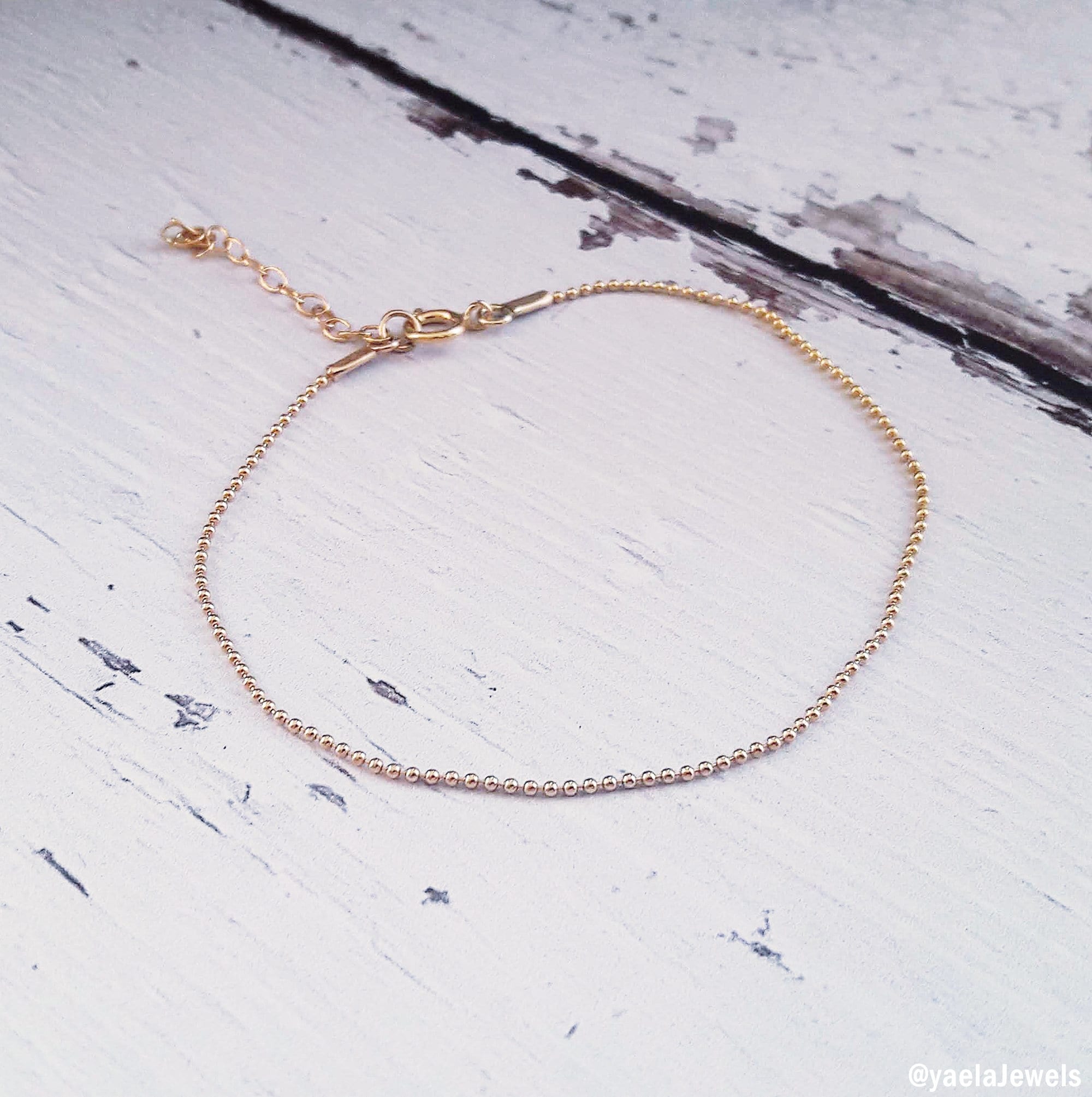 Minimalist Dainty Ball Chain Bracelet Delicate Layered - Etsy