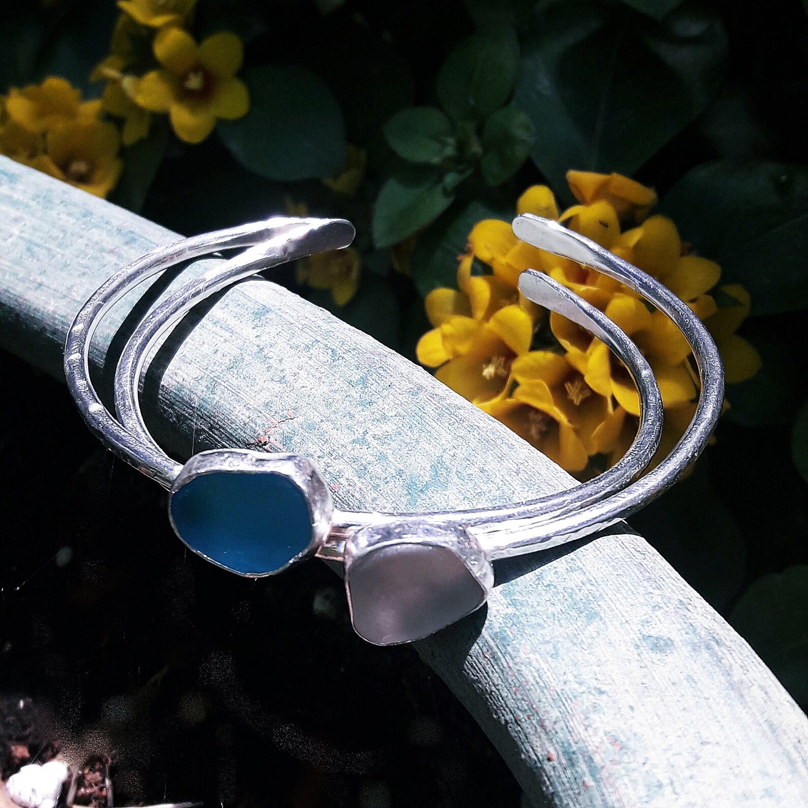 Sea Glass Bracelet Genuine Sea Glass Jewelry Sea Glass | Etsy