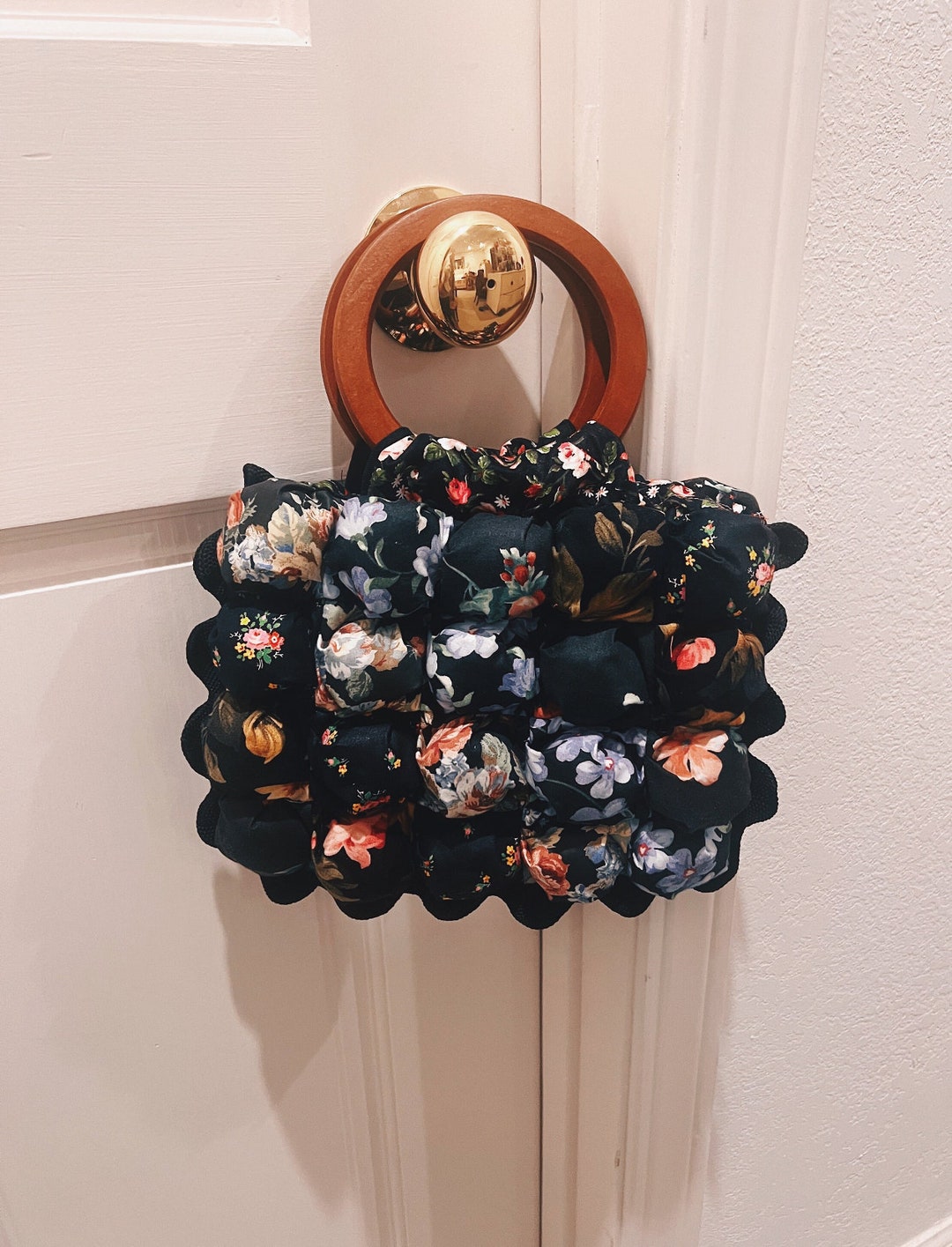 Puffy Pillow Purse | Planting Seeds Quilted Handbag - Etsy