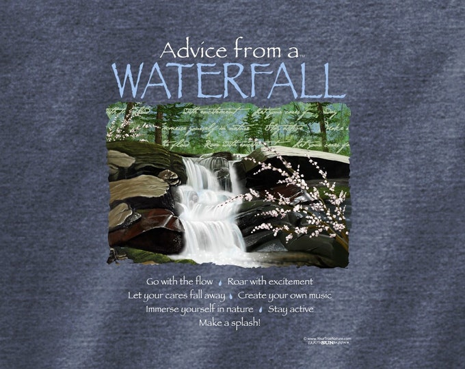 Waterfall Shirt | Graphic Tee | Nature Inspired Shirt | Nature Lover ...