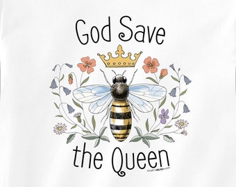 God Save the Queen Bee Stickers - Etsy