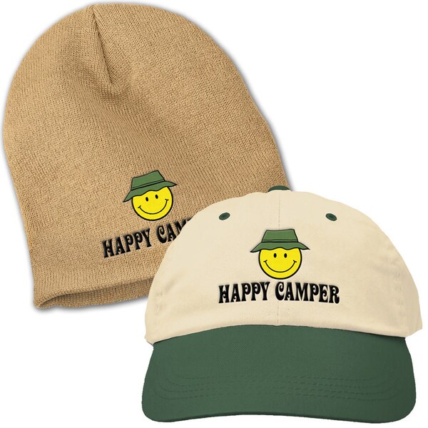 Happy Camper Hat - Etsy