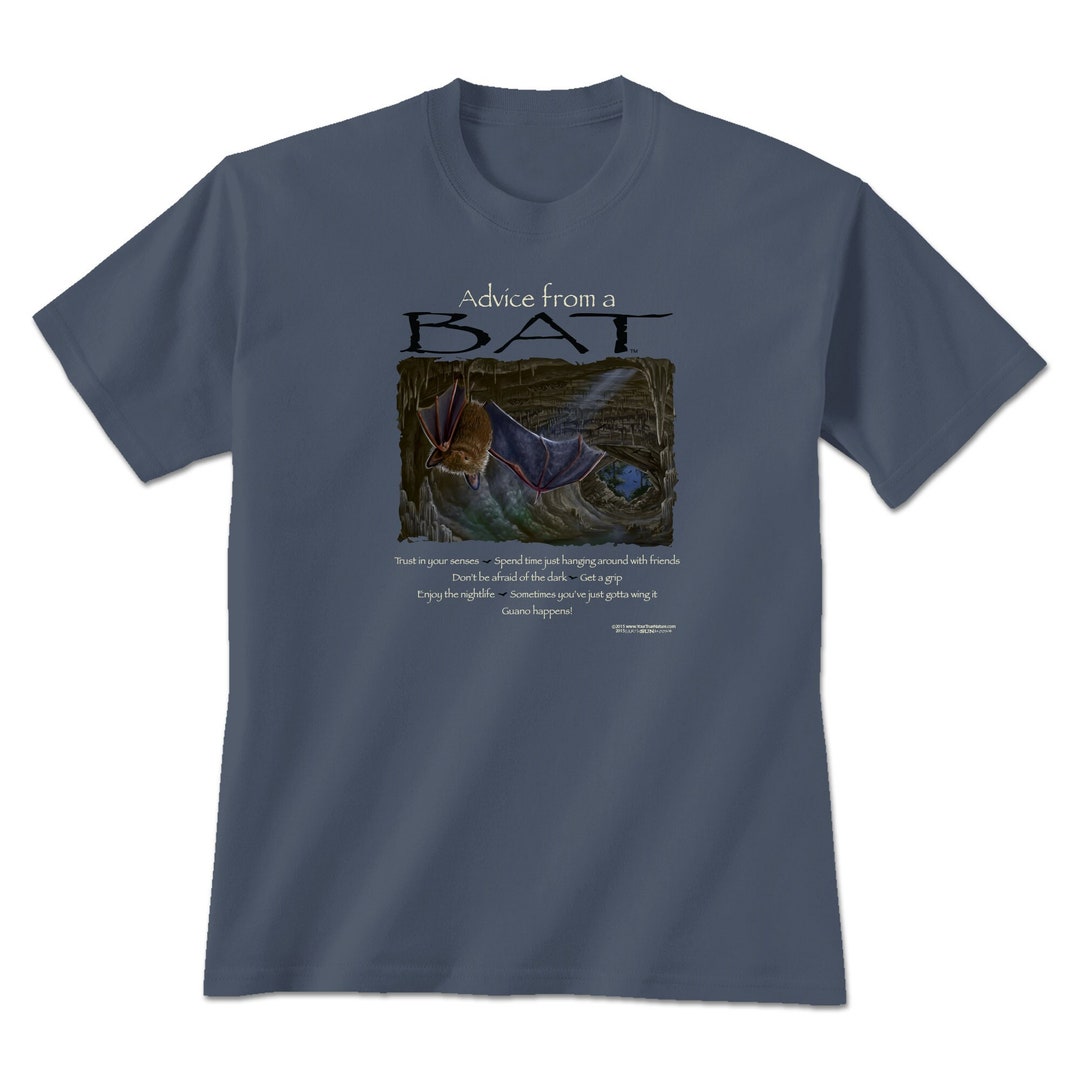 Advice From a Bat Bat T-shirt Graphic T-shirt Animal - Etsy