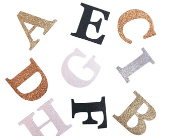 Glitter Letters | Etsy