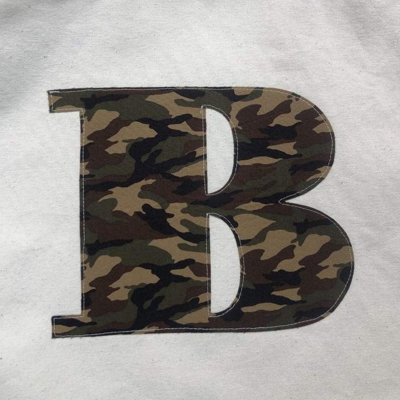 Leopard Print/camo Print Letter Tote Bag/ Cotton Canvas - Etsy