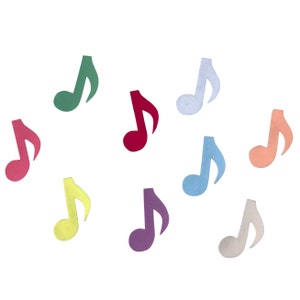 Iron on Felt Applique Musical Notes 8cm or 10cm Tall 24 Colours - Etsy