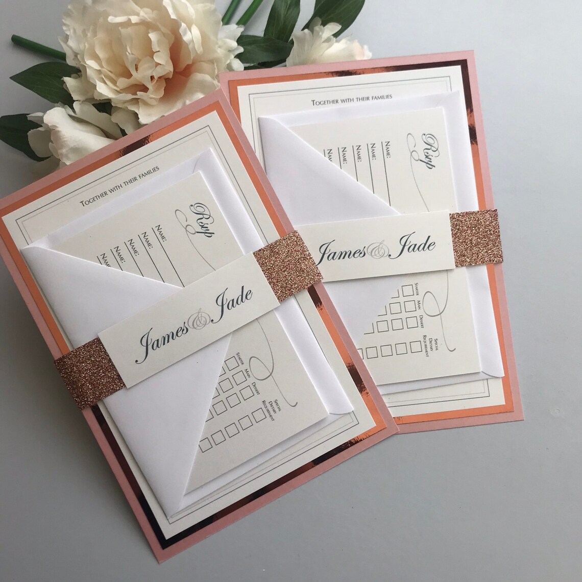 calligraphy-wedding-invitations-handmade-with-glitter-belly-etsy