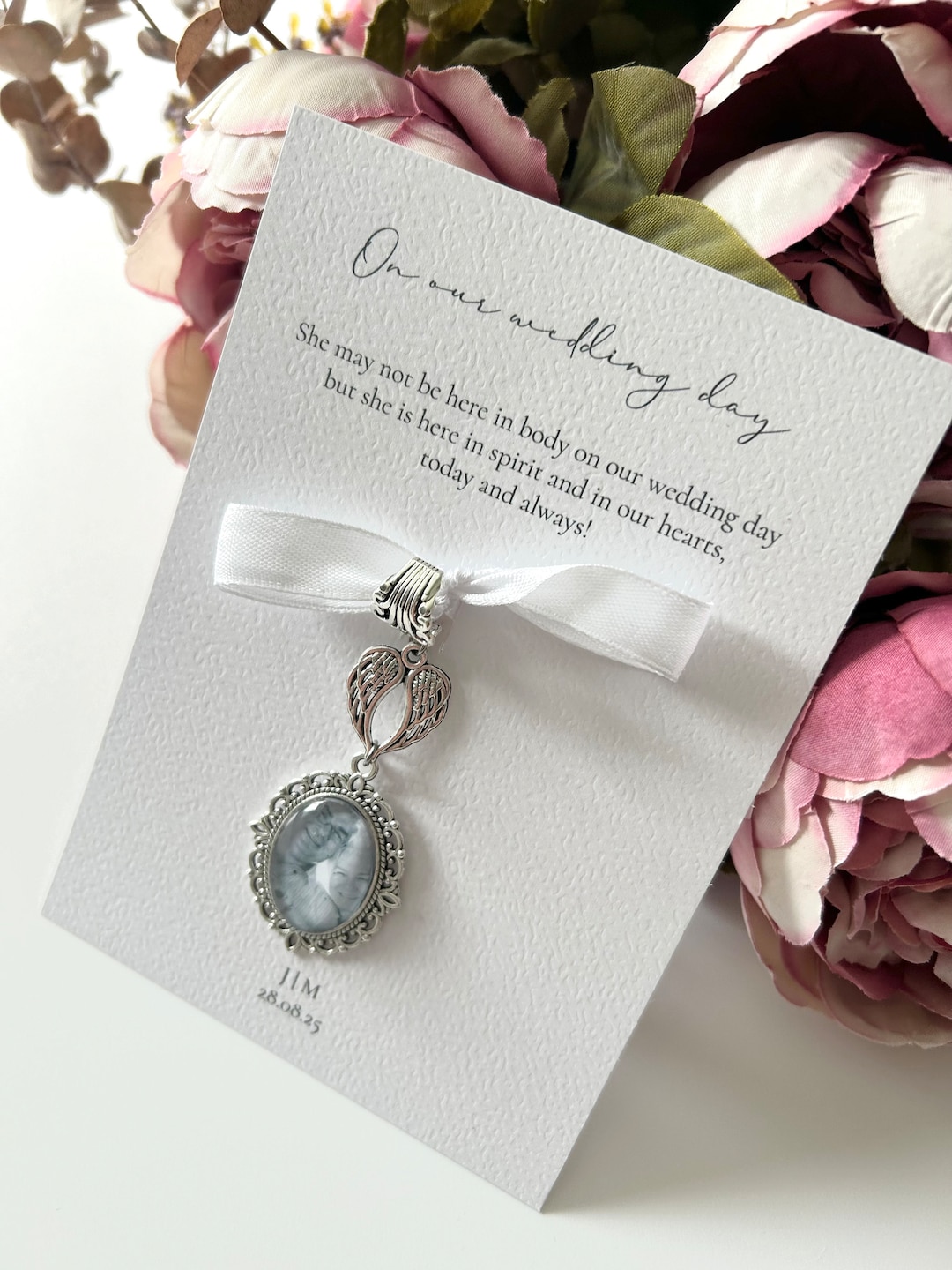 Wedding Memory Charm | Bouquet Charm | Memory Charm | in Loving Memory ...