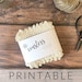 Printable Labels Coaster | Crochet Coaster Label Printable PDF | Knit ...
