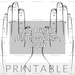 Printable Hand Display Template: Fingerless Gloves Card (PDF Download ...