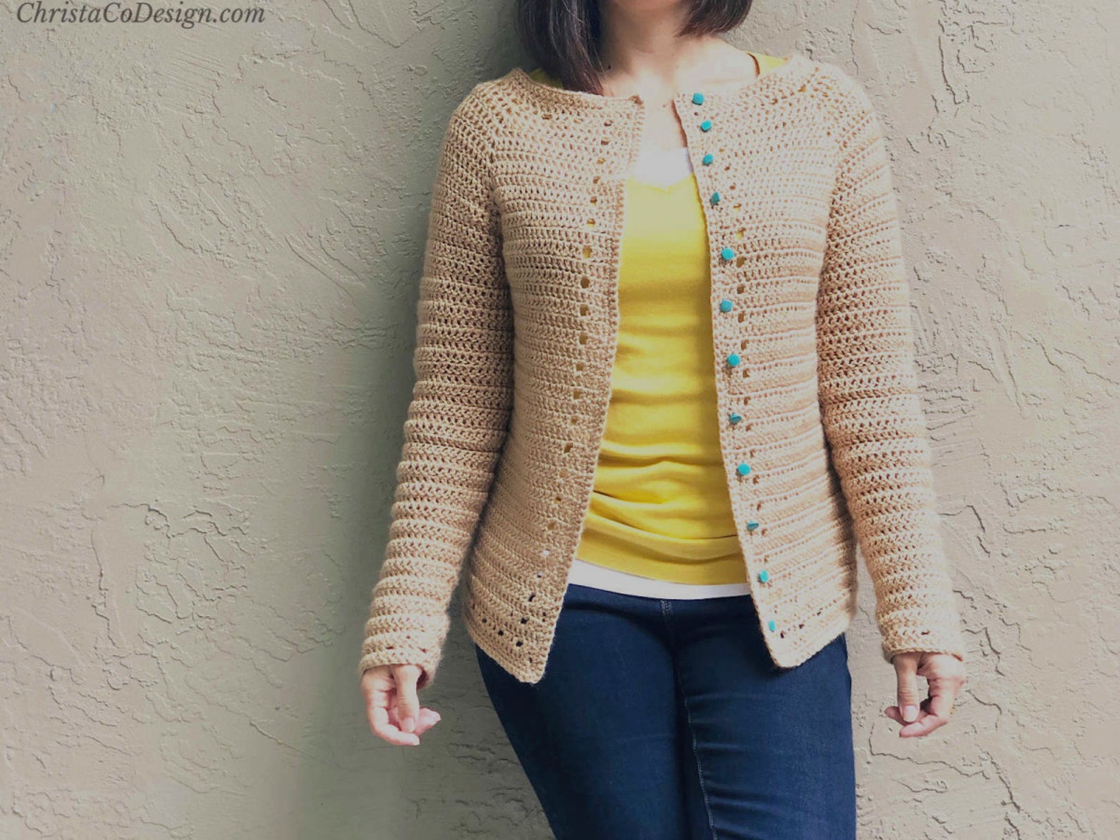 Crochet Pattern the Spring Cardi Crochet Cardigan 3/4 - Etsy