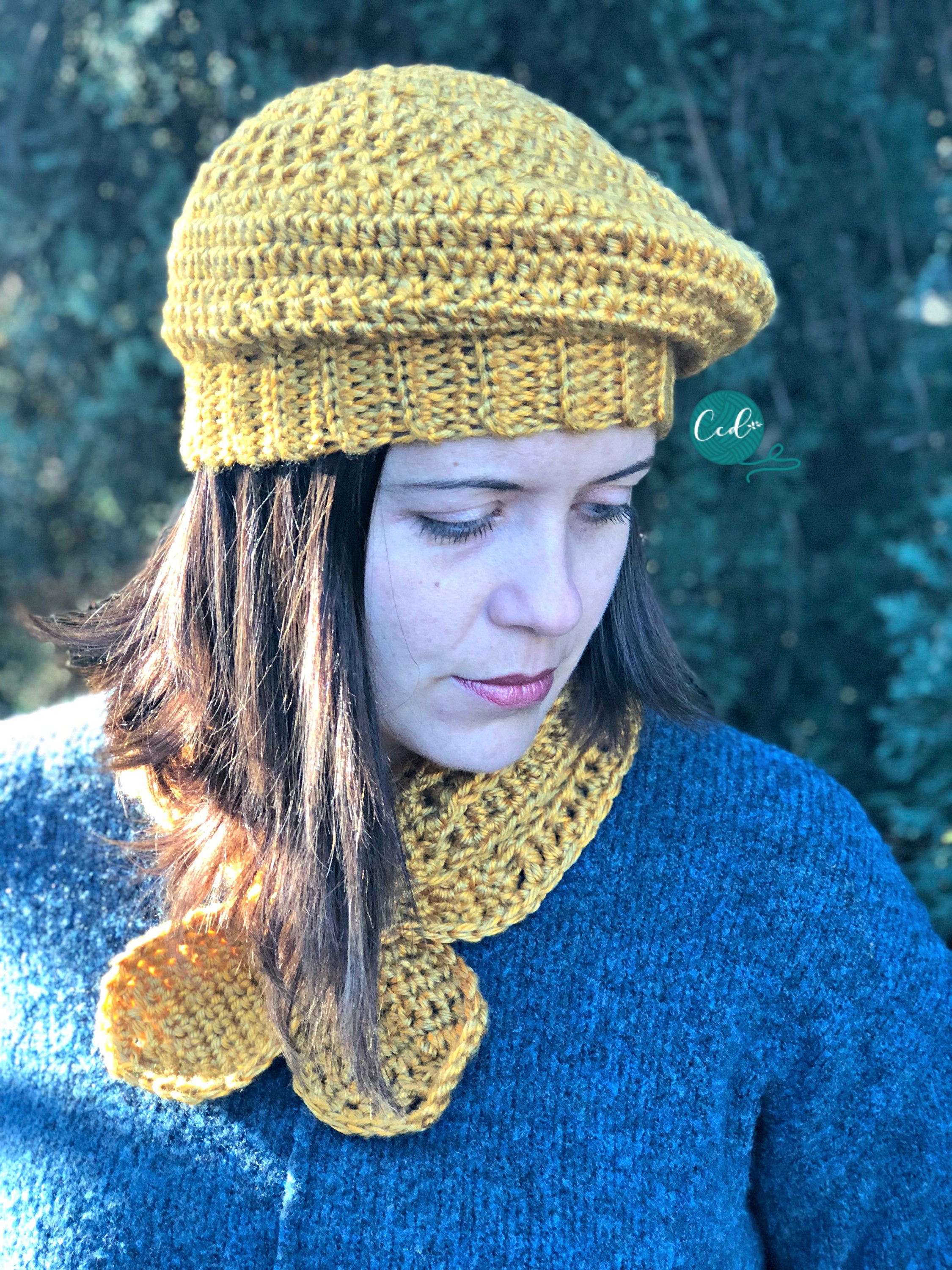 Crochet Pattern Womens Crochet Beret Pattern Etsy