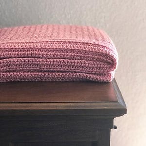 Easy Crochet Pattern for Raspberry Ridges Blanket - Aran Yarn - Textured Design - Pattern PDF - Etsy