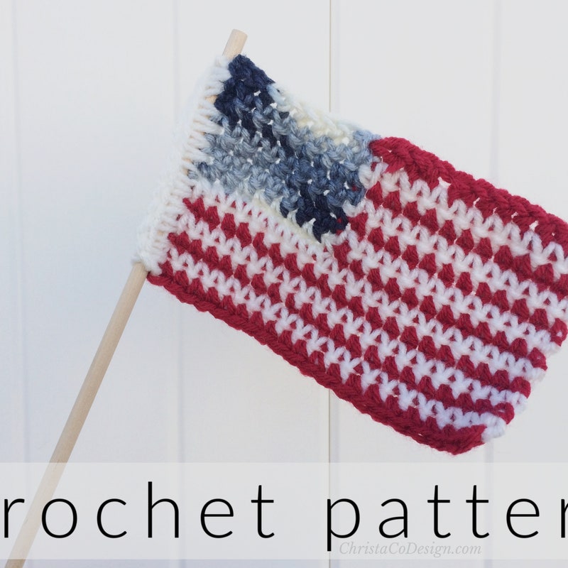 Flag Crochet Pattern - Etsy