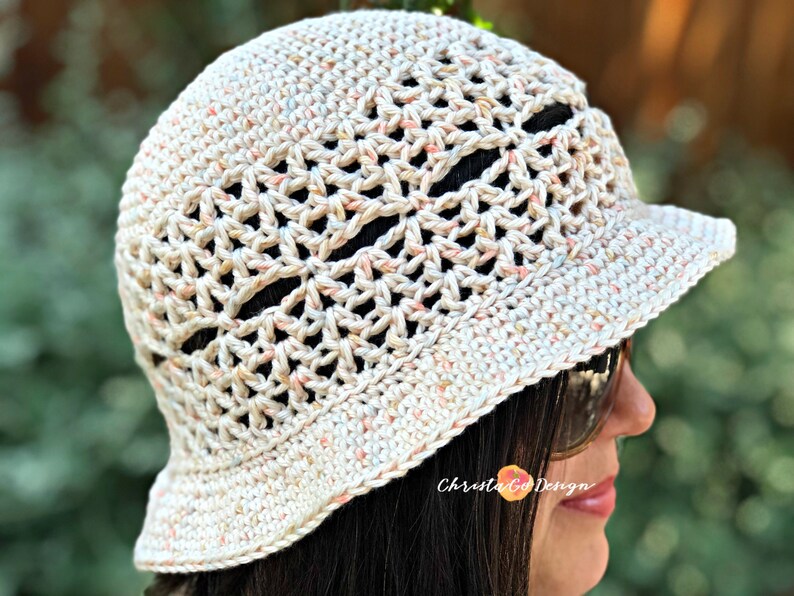Crochet Sun Hat Pattern PDF: Easy Brimmed Aran Hat - Etsy