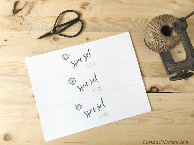 Printable Labels Spa Set Spa Set Label Printable PDF Spa - Etsy