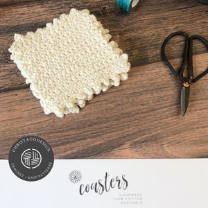 Printable Labels Coaster | Crochet Coaster Label Printable PDF | Knit ...