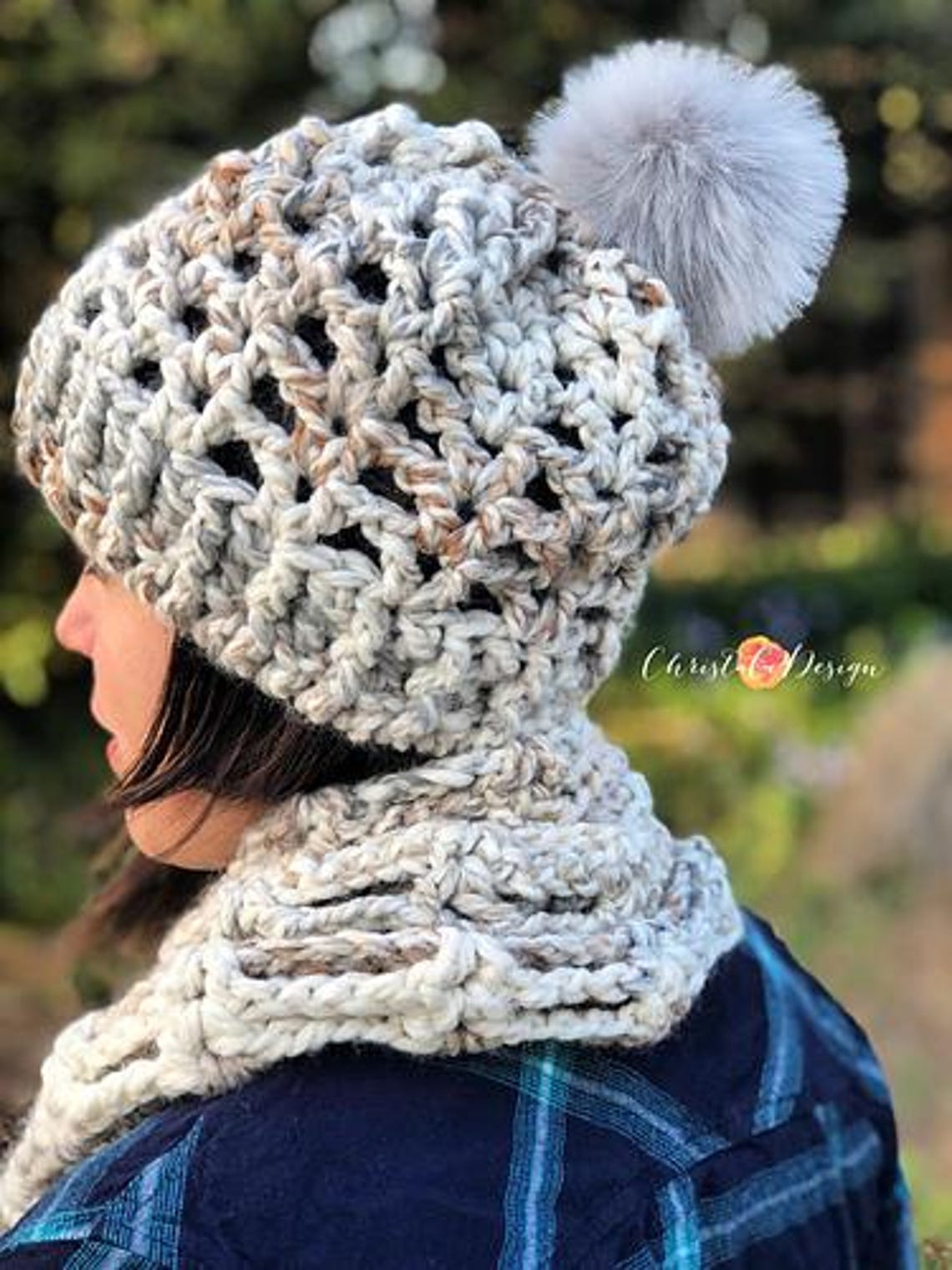 Veneto Hat Crochet Pattern Easy Super Bulky Yarn Beanie Toque PDF - Etsy