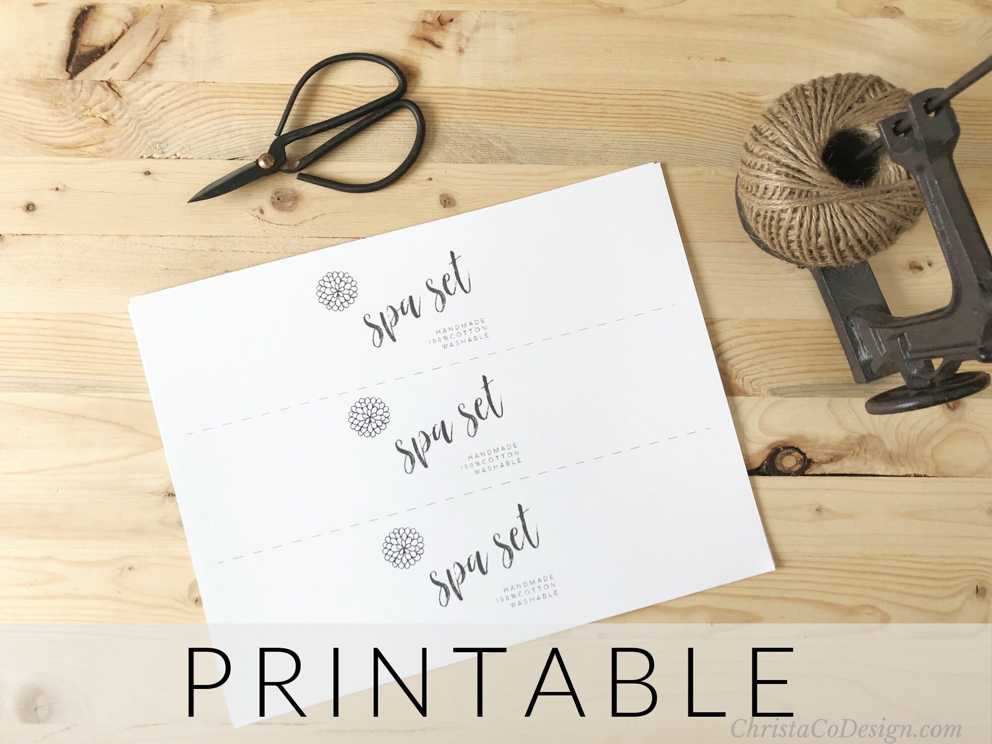 Printable Labels Spa Set | Spa Set Label Printable PDF | Spa Set Tag ...