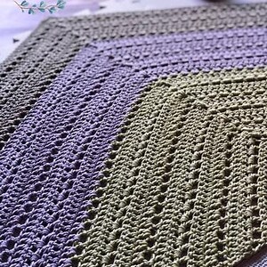 Lilla Shawl Crochet Pattern - Easy Aran Yarn - Stripes & Colorwork ...