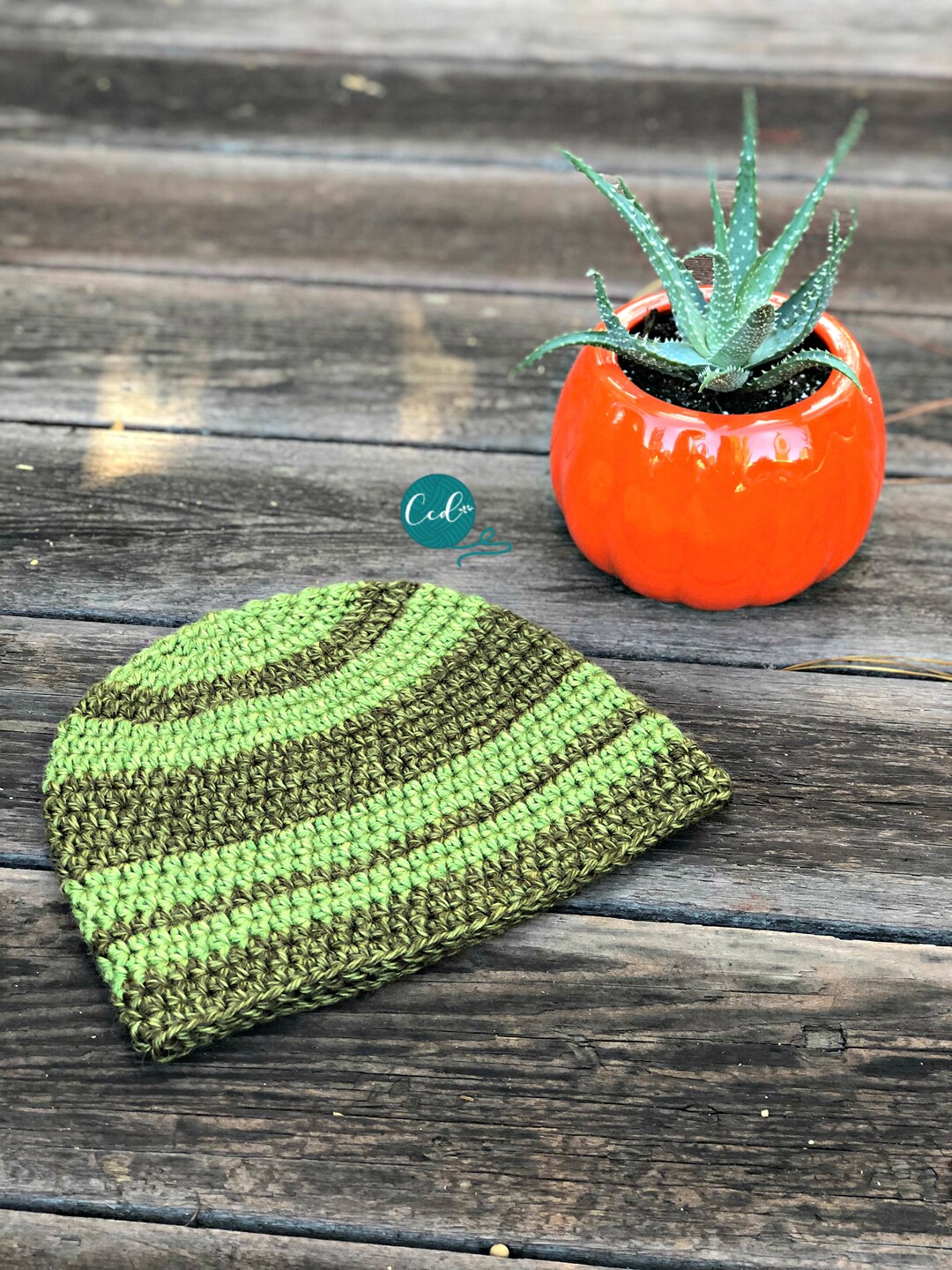 Easy Crochet Striped Beanie Pattern PDF for Adults & Teens - Etsy