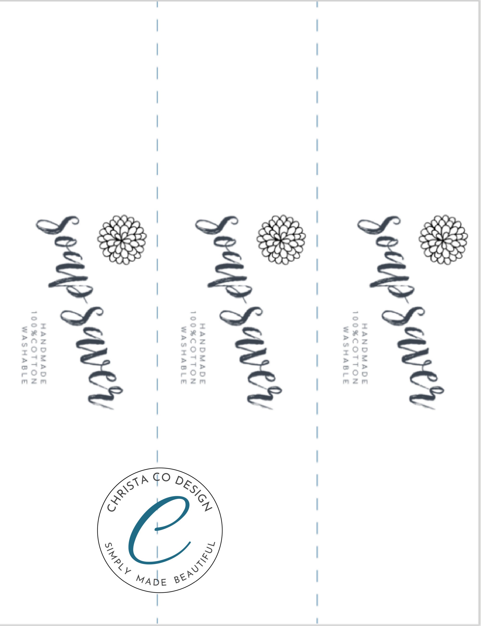 Printable Labels Soap Saver | Soap Pouch Label Printable PDF | Soap ...