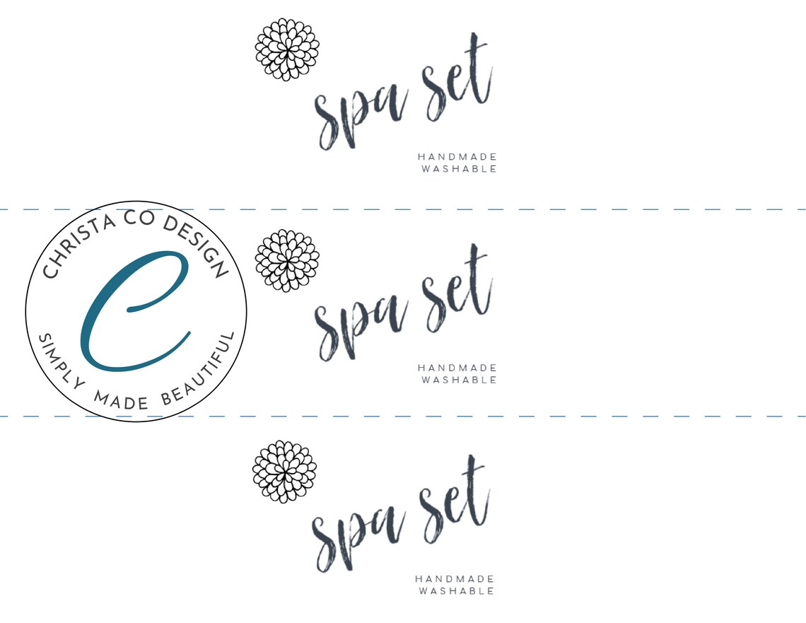 Printable Labels Spa Set | Spa Set Label Printable PDF | Spa Set Tag ...