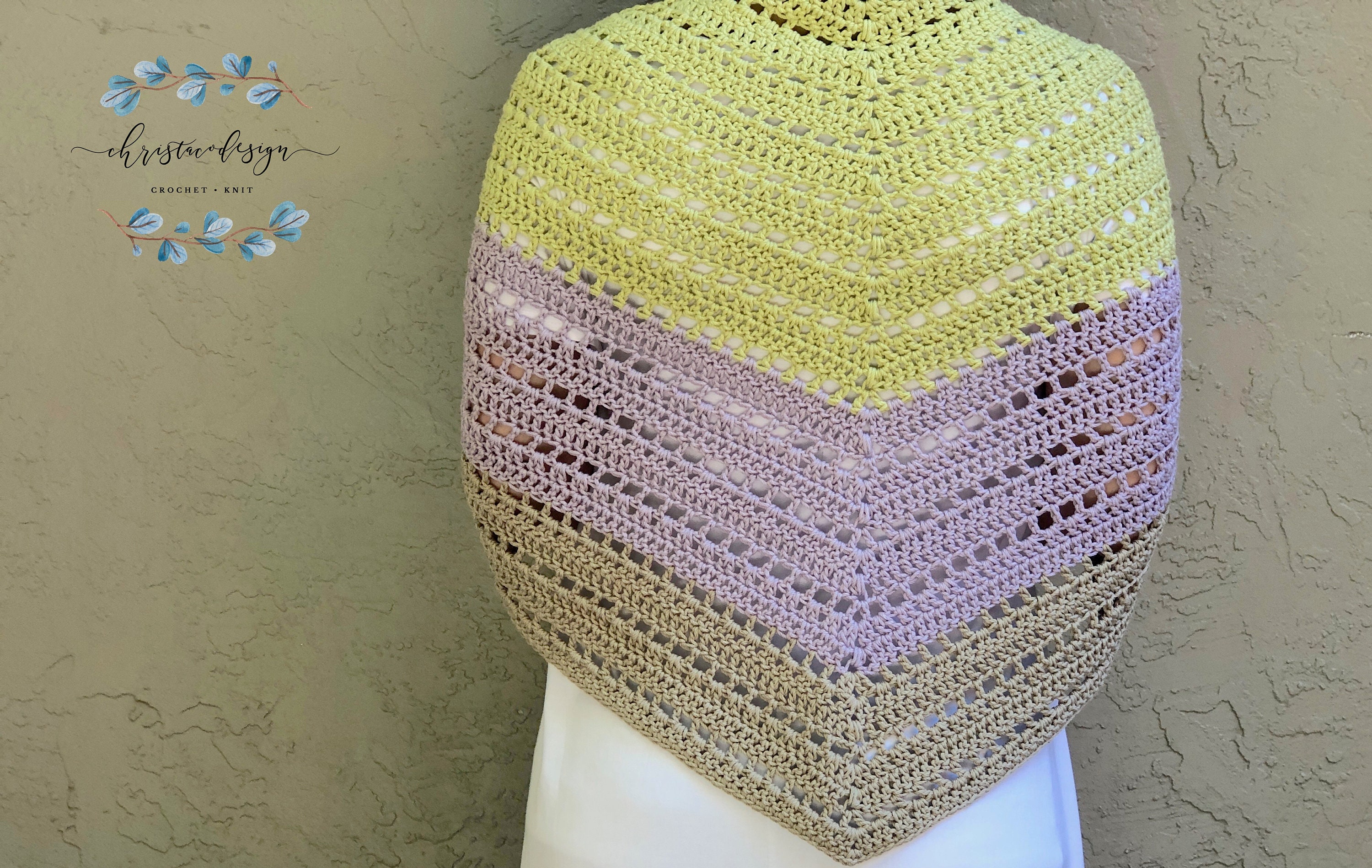 Crochet Pattern Lilla Shawl Crochet Shawl Pattern Triangle - Etsy