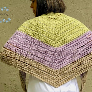 Crochet Pattern Lilla Shawl Crochet Shawl Pattern Triangle Shawl PDF ...