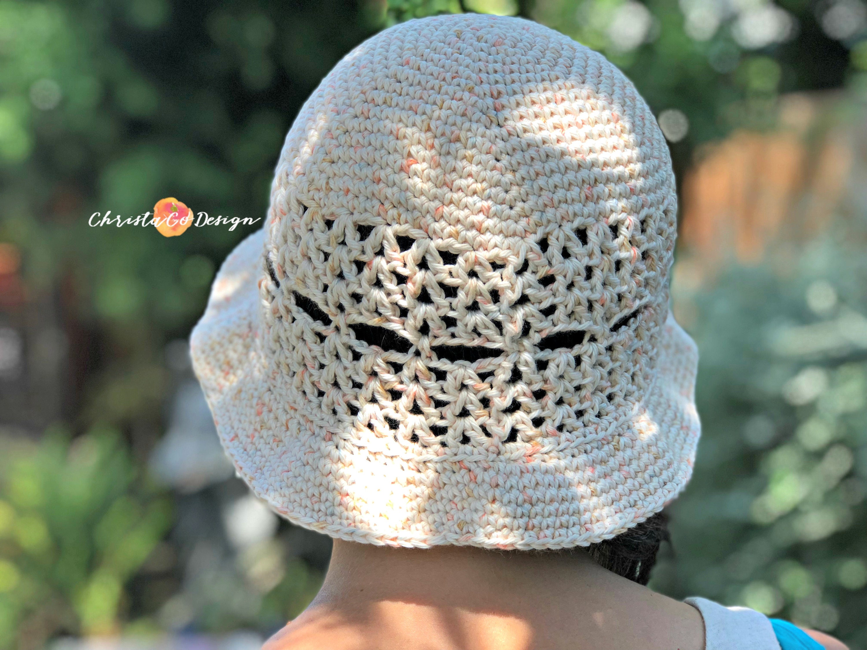 Crochet Sun Hat Pattern PDF: Easy Brimmed Aran Hat - Etsy
