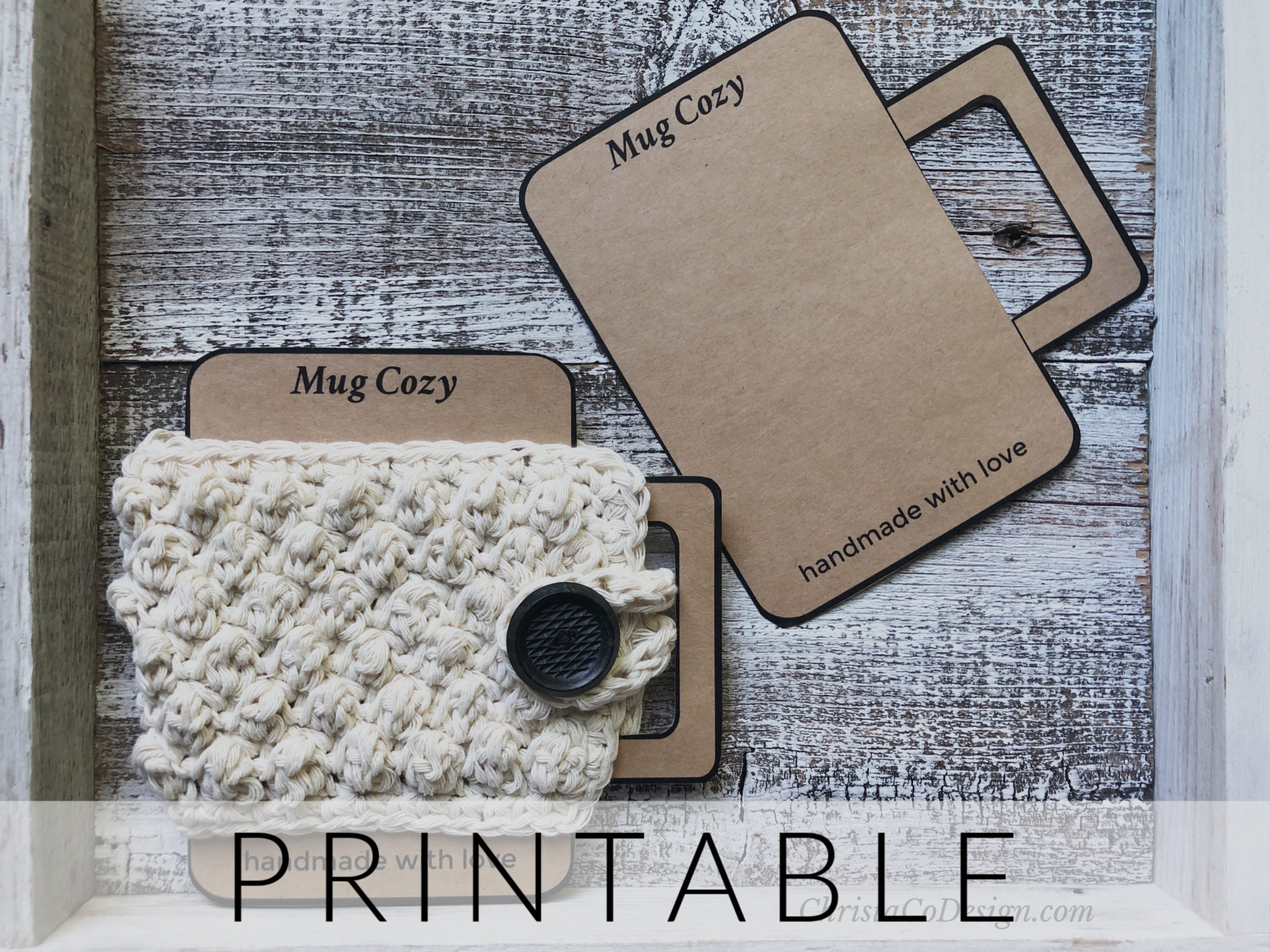 Printable Mug Cozy Template Cup Cozy Printable PDF Coffee Etsy