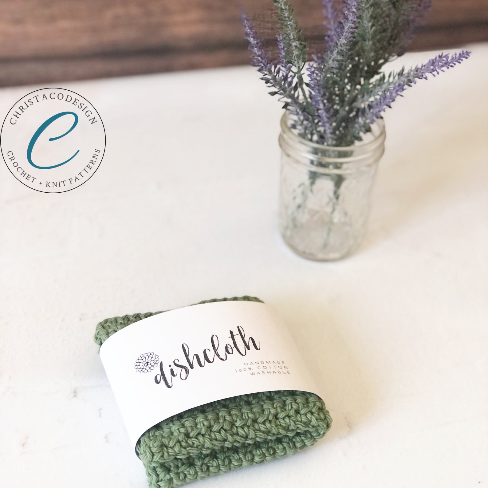 Printable Label Dishcloth Gift Tag | Pdf Download Dishcloth Printable ...