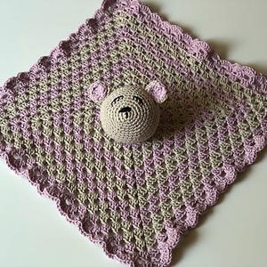 Bettie Bear Lovey Crochet Pattern PDF - Easy DK Yarn Granny Square - Etsy