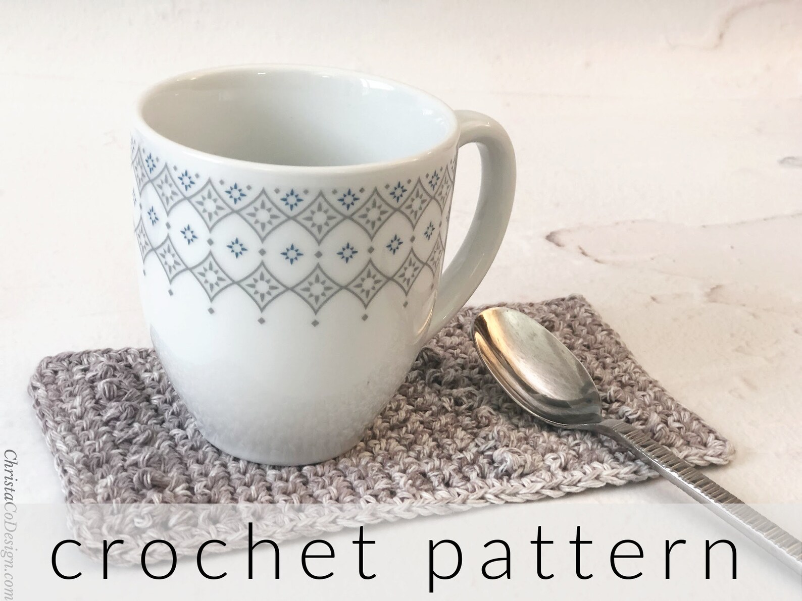 Crochet Pattern Caffè Mug Rug Mug Rug Coaster Crochet - Etsy