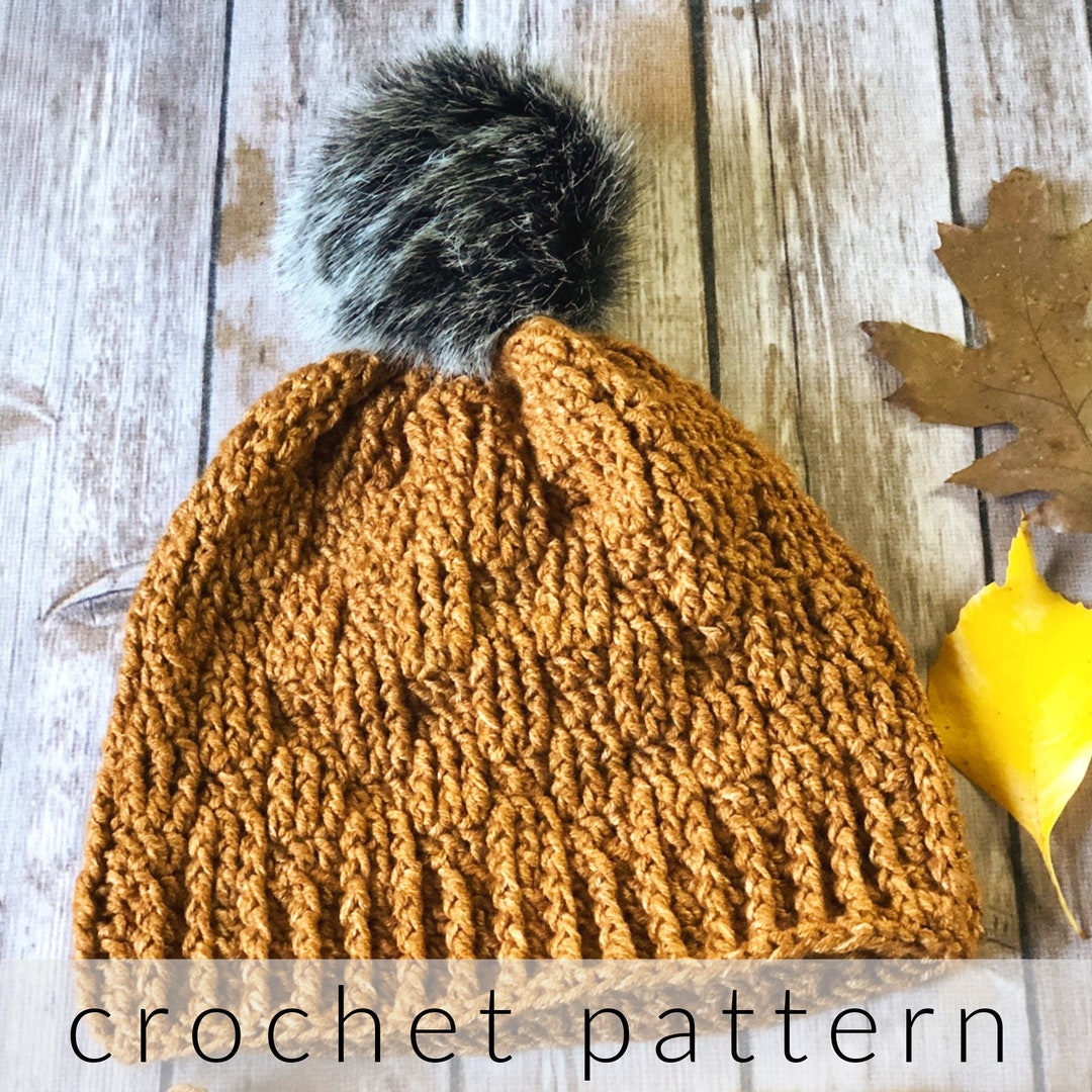 Crochet Pinerolo Hat Pattern PDF - Intermediate - Worsted Yarn ...