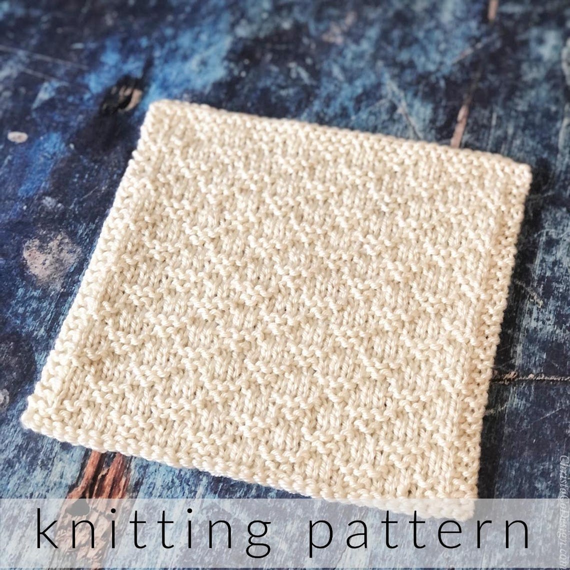 Crema Blanket Square Knitting Pattern: Easy Textured Aran Yarn (PDF ...