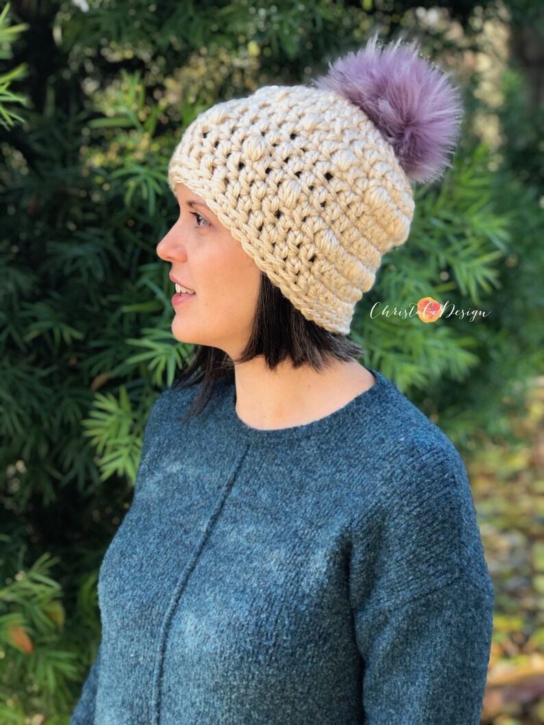 Crochet Pattern Hat Flurry Pop Crochet Beanie Pattern | Etsy