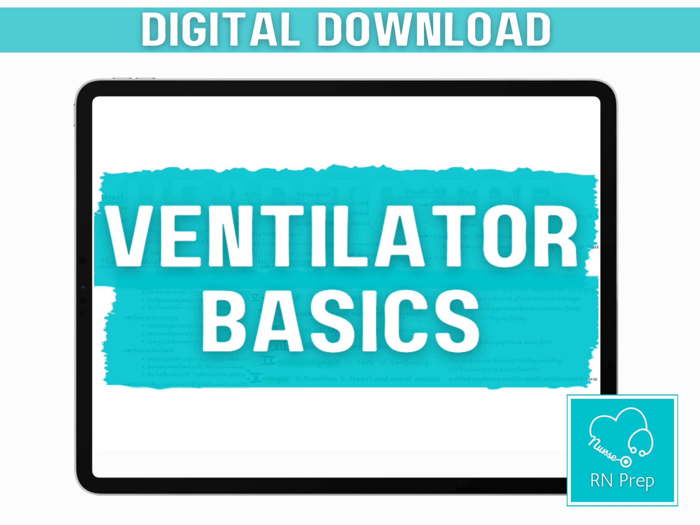 Ventilator Basics Cheat Sheet, Nurse Study Sheets - Etsy