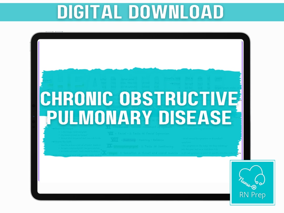 Chronic Obstructive Pulmonary Disease COPD Cheat Sheet, Nurse Study Sheets - Etsy