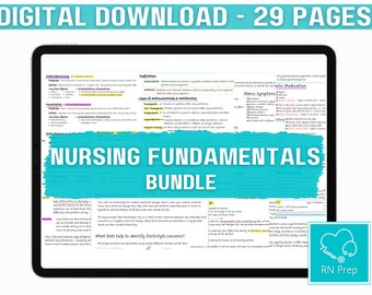 Nursing Fundamentals Cheat Sheets - Etsy
