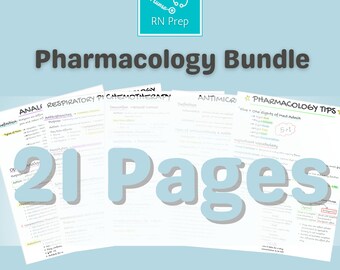 Nclex Pharmacology Cheat Sheet - Etsy