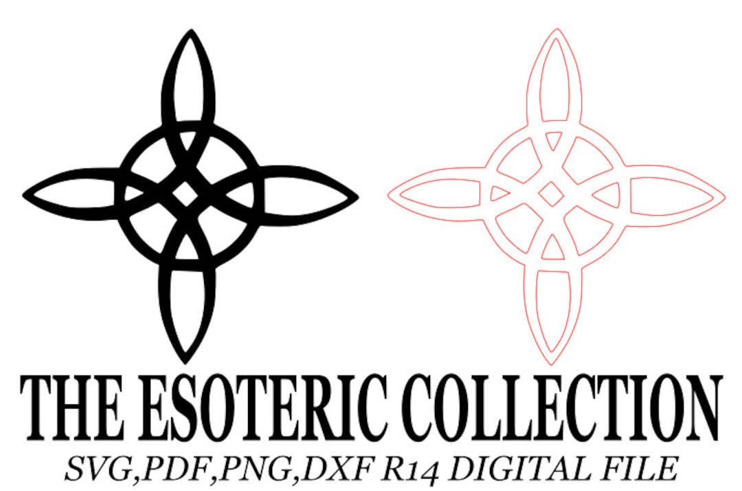 Witches Knot Digital Download Svg,pdf,png Dxf R14 Files Esoteric ...