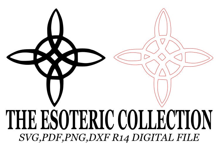 Witches Knot Digital Download Svgpdfpng Dxf R14 Files | Etsy