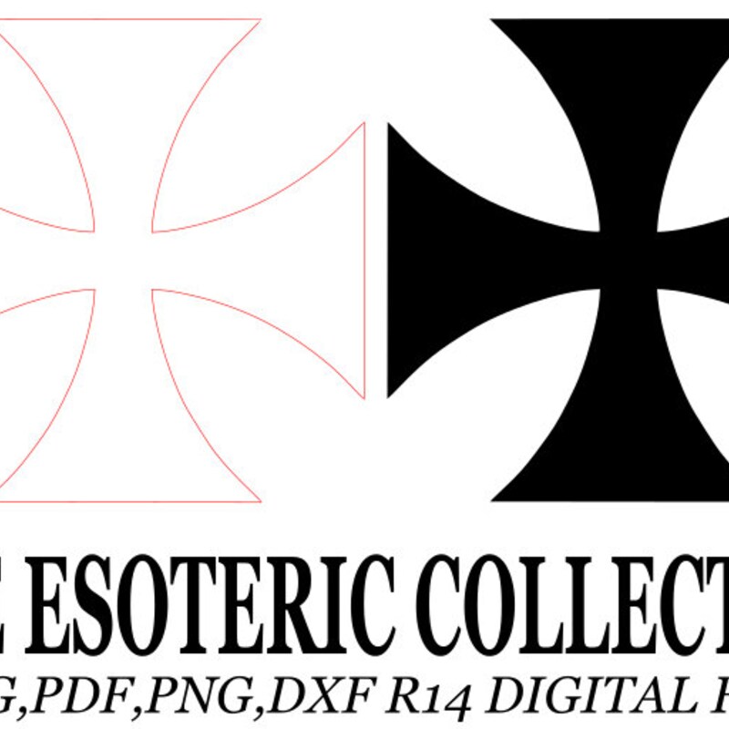 Maltese Cross Svg - Etsy