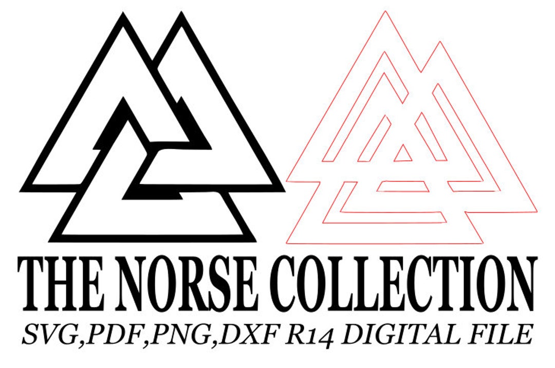 Valknut the Norse Collection Digital Download Svg Png Dxf Pdf Files One ...
